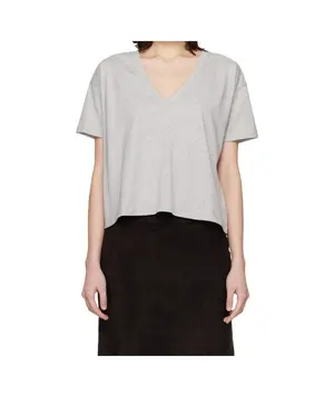 Loulou De Saison V-neck Cropped T-shirt