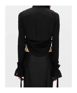 ANN DEMEULEMEESTER Suna Ruffled Cuff Top