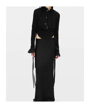 ANN DEMEULEMEESTER Suna Ruffled Cuff Top