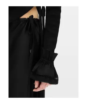 ANN DEMEULEMEESTER Suna Ruffled Cuff Top