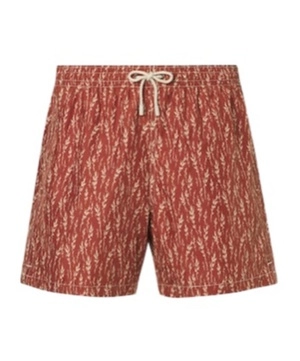 Canali Printed Swim Trunks - Brown