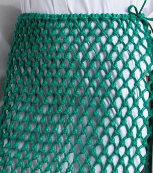 THE FRANKIE SHOP Nelaya Macramé Leather Midi Skirt