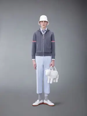 Thom Browne Striped Zip-up Hoodie