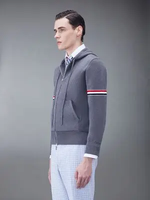 Thom Browne Striped Zip-up Hoodie