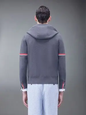 Thom Browne Striped Zip-up Hoodie