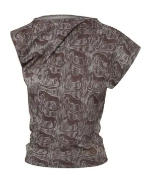 VIVIENNE WESTWOOD Hebo Top With Rocking Horse Print - Red