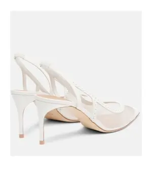 MALONE SOULIERS Aubrey 70 Mesh Slingback Pumps