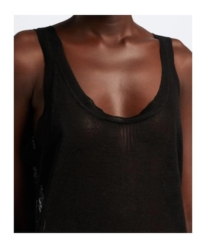 Alaïa Semi-sheer Linen And Silk Midi Dress
