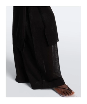 Alaïa Semi-sheer Linen And Silk Midi Dress