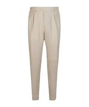 Brioni Casual Pants With Waistband - Nude