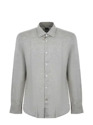 Hugo Boss Chambray Regular Fit Shirt - Gray