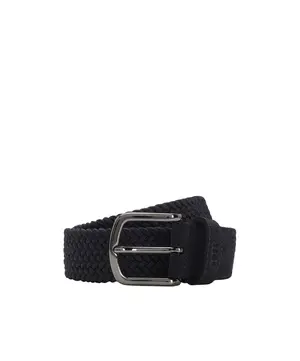Hugo Boss Woven Buckled Belt - Dark Blue