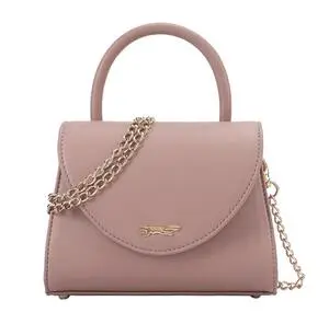Paul Costelloe Cilo Leather Crossbody Bag Adobe Rose - Pink