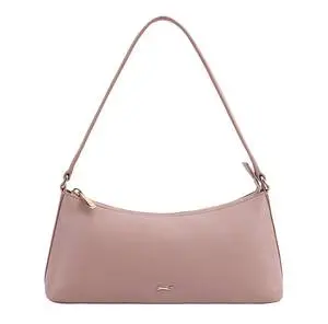 PAUL COSTELLOE Zoey Leather Shoulder Bag Adobe Rose - Pink