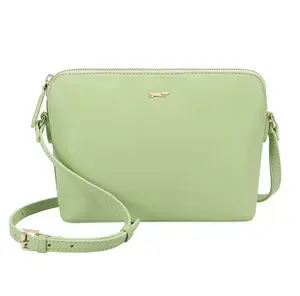 PAUL COSTELLOE Lenya Leather Shoulder Bag Margarita
