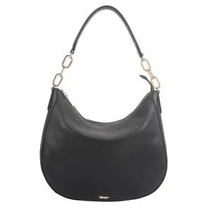PAUL COSTELLOE Bisbee Leather Shoulder Bag Jet - Black