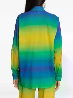 AMIR SLAMA Gradient Effect Long Sleeved Shirt