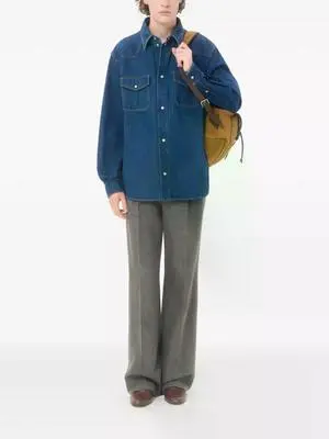 Valentino Garavani Denim Shirt With Vgold