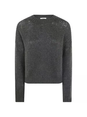 NUUR Open-knit Round-neck Sweater