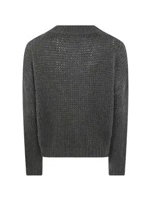 NUUR Open-knit Round-neck Sweater