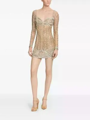 Elie Saab Bead-embroidered Mini Dress