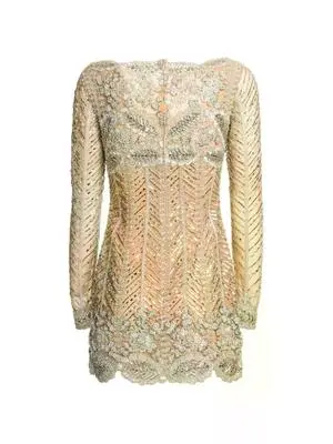 Elie Saab Bead-embroidered Mini Dress
