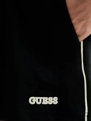 Guess Logo-patch Side-stripe Shorts