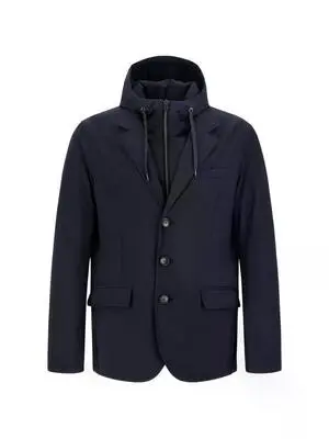 Herno Hooded-bib Jacket - Blue