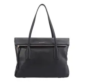 PAUL COSTELLOE Whirlpool Leather Tote Bag - Black