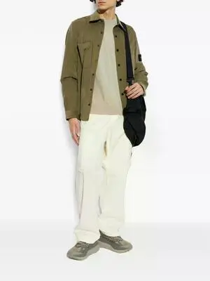 Stone Island Logo-patch Long-sleeve Sweater