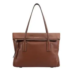PAUL COSTELLOE Whirlpool Leather Tote Bag Caramel Caf - Brown