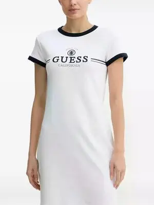 Guess Logo-embroidered Mini Dress