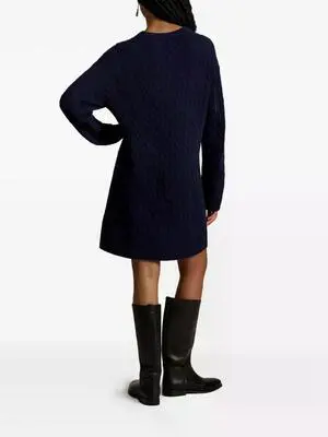 Polo Ralph Lauren Cable Knit Embroidered Logo Mini Dress
