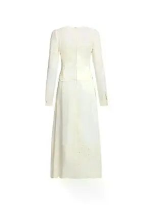 Elie Saab Crew-neck Maxi Dress