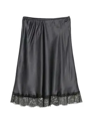 Carine Gilson Lace-trim Skirt