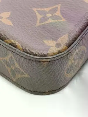 LOUIS VUITTON Monogram Félicie Pochette Clutch Bag - Brown