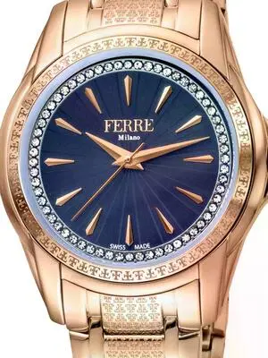 FERRE MILANO Crystal-embellished 34mm Watch