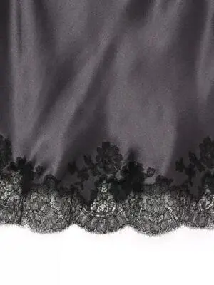 Carine Gilson Lace-trim Silk Camisole - Blue