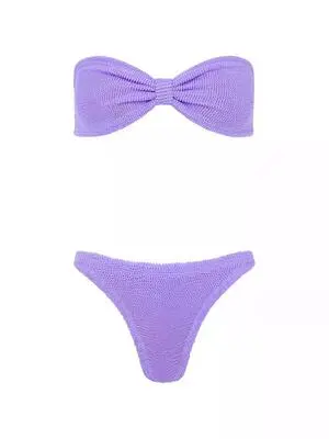 Hunza G Jean Bandeau Bikini - Purple