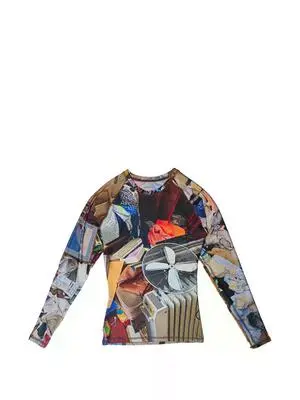 BORBALA Graphic Print Long Sleeve T-shirt