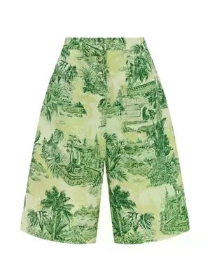 ALEMAIS Sara Graphic-print Shorts