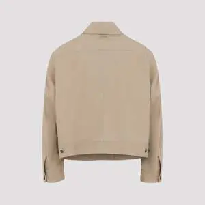 Celine Cotton Jacket With Triomphe Appliqu - Multicolor