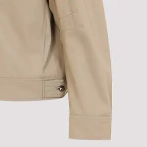 Celine Cotton Jacket With Triomphe Appliqu - Multicolor