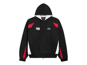 Balenciaga X Nba Oversized Zipup Hoodie - Black