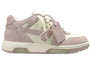Off-White Out Of Office Low Tops Suede Panel - Pink