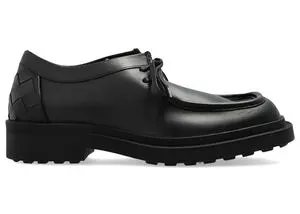 Bottega Veneta Ben Leather Sneakers - Black