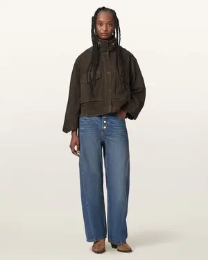 ALLSAINTS Carter Barrel Leg Denim Jeans
