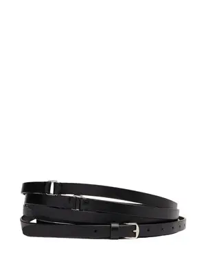 ANN DEMEULEMEESTER Belt Triple Wrap "kepa - Black