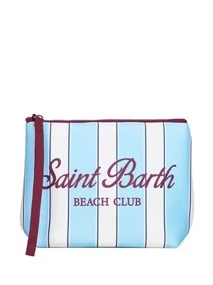 MC2 SAINT BARTH Accessories Beach Stripes Pouch "aline - Blue