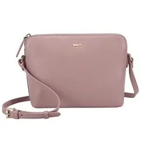 PAUL COSTELLOE Lenya Leather Crossbody Bag Adobe Rose - Pink